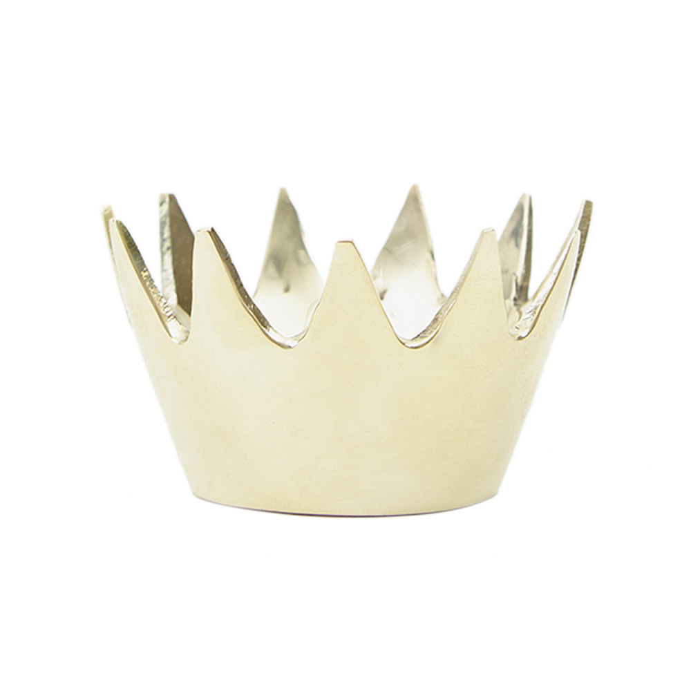 #3600-1 Solid Brass Crown Paperweight